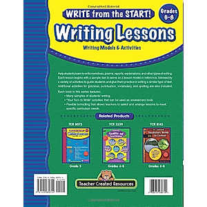 Write from the Start! Writing Lessons Grd 6-8: Writing Models & Activities