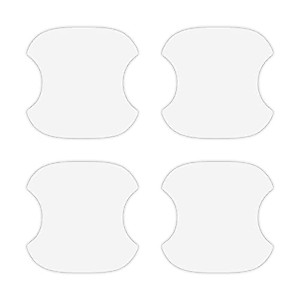 Factory Crafts Door Handle Cup Overlay Stone Guard Paint Protection Film Clear PPF Digitally Cut Universal Fit - Clear Film (x4)