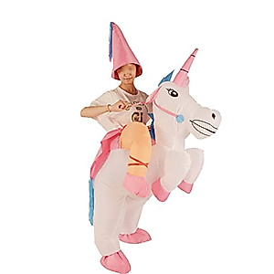 BESTOYARD Halloween Costumes Halloween Costumes Halloween Costumes Costume 2 PCS Inflatable Costume inflatable clothing inflatable party costume party fancy clothes Riding a Horse