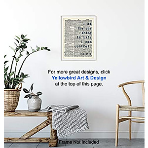 Inspirational Quote Wall Art Decor Poster -8x10 Motivational Home Decoration for Bedroom, Office Gift, Broadway Musical Play Lyrics, Entrepreneur - Unframed