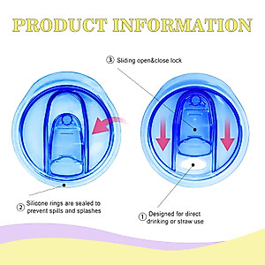 60 Pcs 20 oz Skinny Tumbler Lid Plastic Splash Resistant Lids Multi-colored Tumbler Cup Replacement Lids Spill Proof Travel Mug Lid for Mouth Tumbler Coffee Cooler Cup