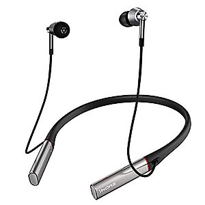 1MORE Triple Driver BT in-Ear Headphones Bluetooth Earphones with Hi-Res LDAC Wireless Sound Quality, Environmental Noise Isolation, Fast Charging, Volume Controls with Microphone - Silver (Renewed)