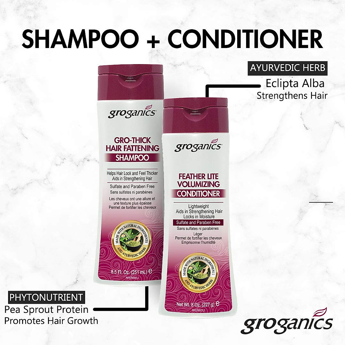 Groganic DHT Feather Lite Conditioner 8 oz.