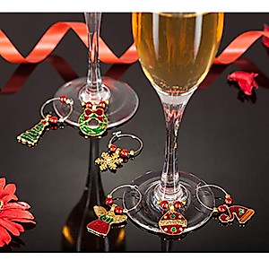 JIALEEY 100PCS Wine Glass Charm Rings 25mm Silver Plated Open Jump Ring Earring Beading Hoop for Jewelry Making Wedding Birthday Party Festival Favor