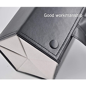 Kenpal Sunglasses Storage Organizer Holder Foldable Travel Case with 5 Slot Compartments for Multiple Glasses (Black)