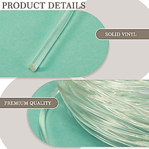 Vinyl Sling Chair Spline Outdoor Patio Chair Spline Long Solid Replacement Awning Cord Replacement Fabric Sling Chair Spline Replacement for Outdoor Patio Lawn Garden Pool Furniture (49 ft,1/4")