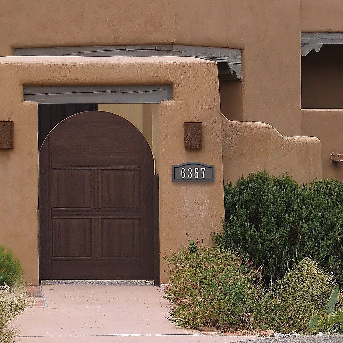 Distinctions Nickel, 8 Hillman 843288 4-Inch Die Cast Self-Adhesive House Address, Brushed, Number