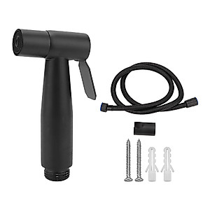 NDNCZDHC Black Bidet Sprayer for Toilet, Handheld Bidet Sprayer Kit with 3.94ft Hose, G1/2 Toilet Bidet Sprayer Set Hand Held Stainless Steel Bidet Cloth Diaper Sprayer