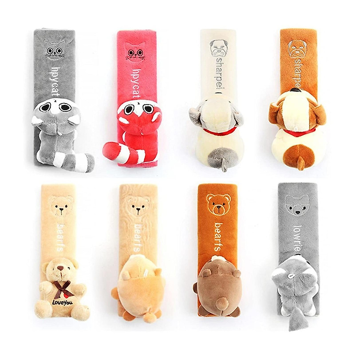 ZJDU Car Seat Belt Cover Shoulder Strap Harness Cushion Cartoon Car Styling Seatbelt Shoulder Protector Auto Neck Support Cushion Pad (Color Name : Beige Bear)