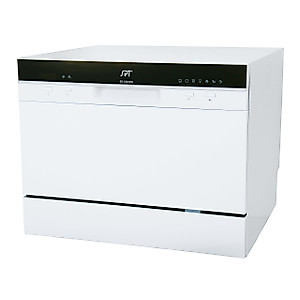 SPT SD-2224DWA Energy Star Countertop Dishwasher with Delay Start & LED – White