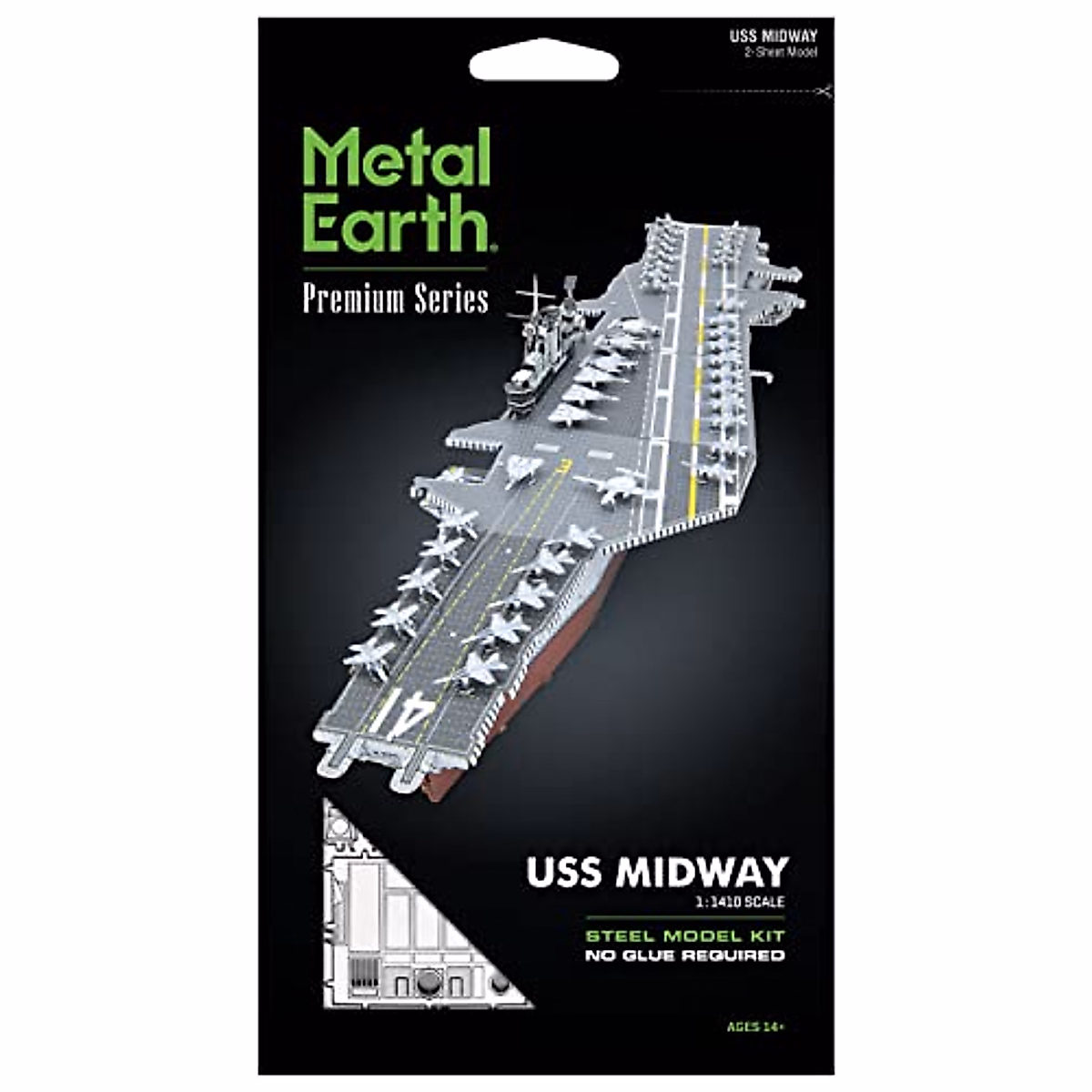 Metal Earth Premium Series USS Midway Aircraft Carrier 3D Metal Model Kit Fascinations