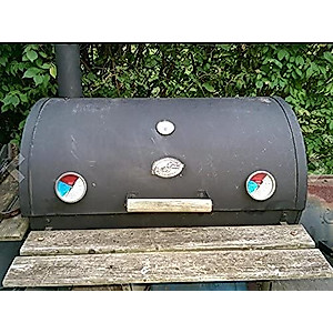 3 1/8 inch BBQ Thermometer Gauge 2 Pcs Charcoal Grill Pit Smoker Temp Gauge Grill Thermometer Replacement for Oklahoma Joe's Smokers, and Smoker Wood Charcoal Pit, Large Face Grill Thermometer