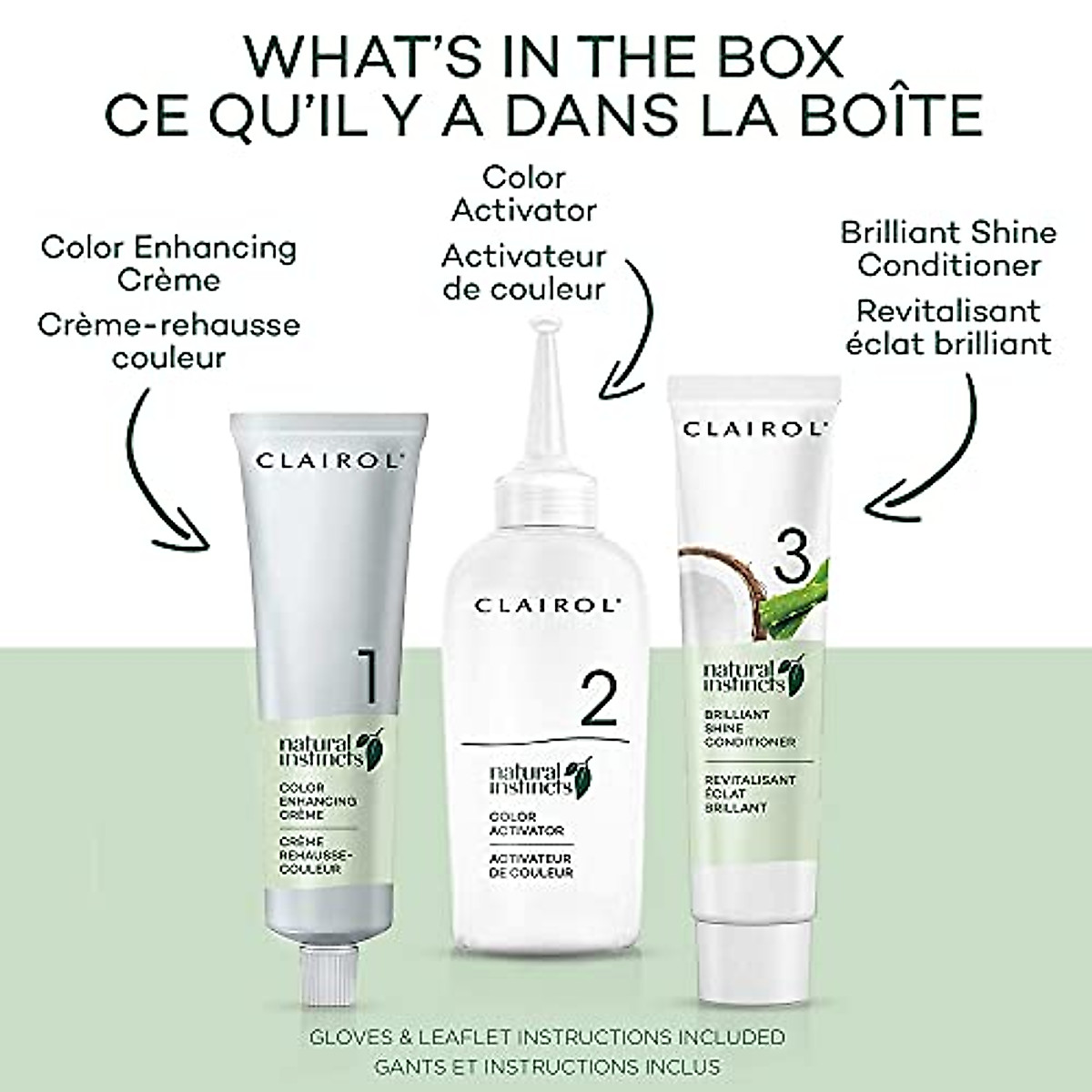 Clairol Natural Instincts Demi-Permanent Hair Dye, 4W Dark Warm Brown Hair Color, Pack of 2