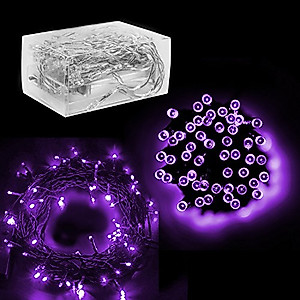 30 Mini Bulb LED Battery Operated Fairy String Lights in Purple for Valentines Day, Romantic Wedding, Home Decoration Room Lighting, Christmas, Crafts (158" inch Long String)