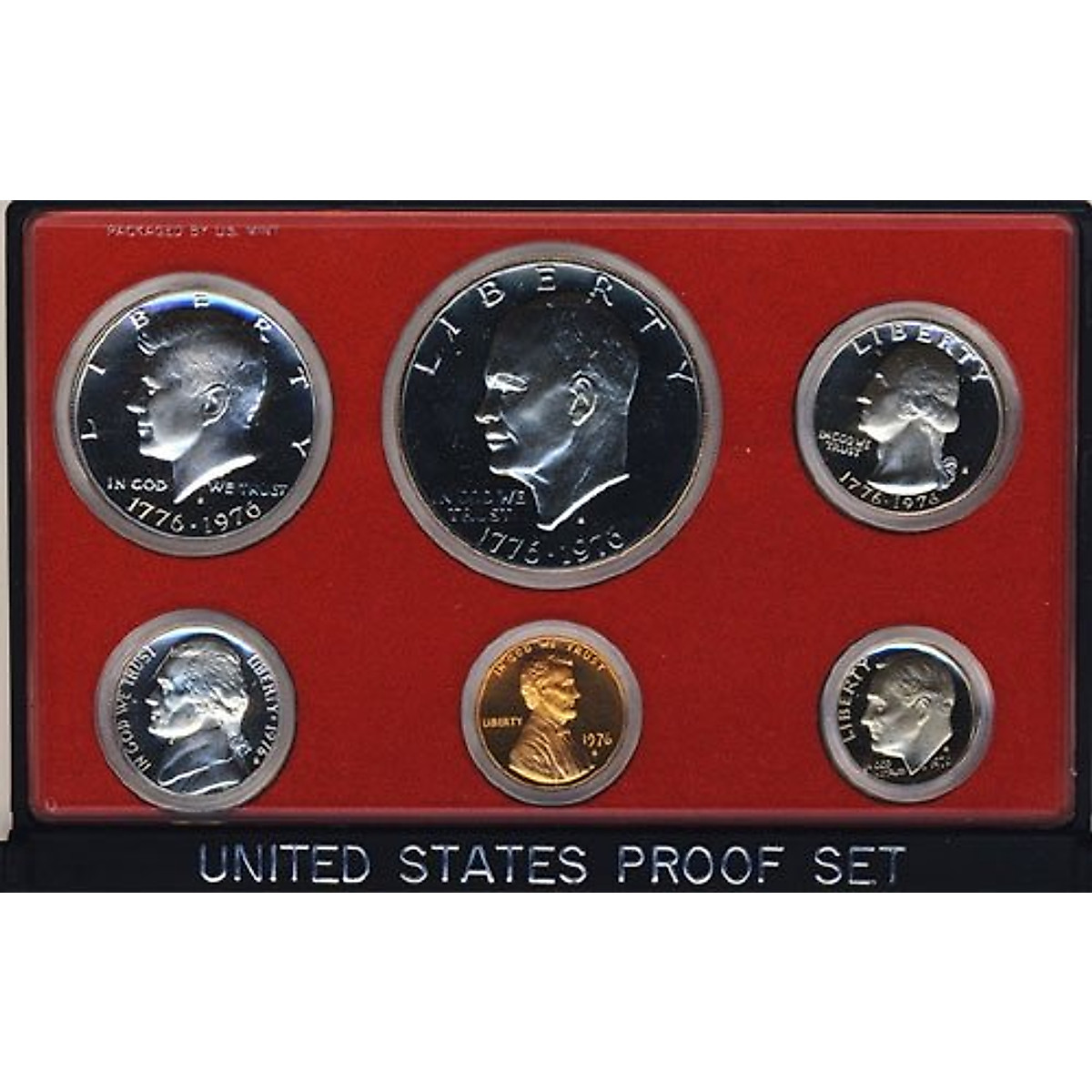 1976 S Clad Proof 5 Coin Set in Original Government Packaging Proof