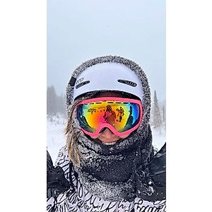 Senllen Balaclava Cold Weather Fleece Windproof Ski Mask Winter Breathable Thermal Face Mask Neck Warmer Scarf Helmet Hood for Men/Women Black