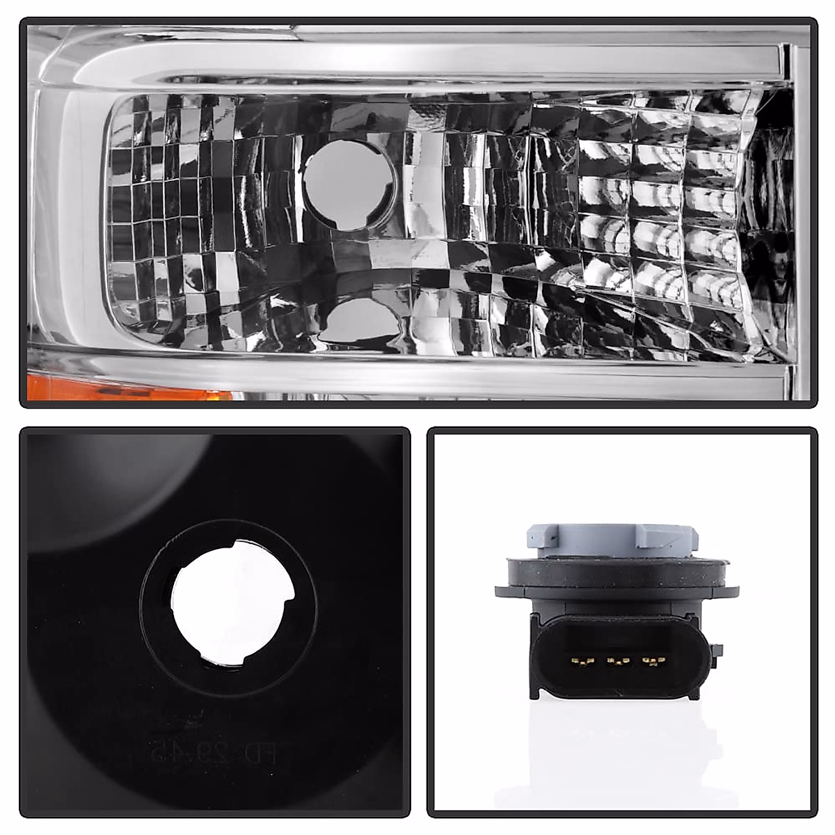 ACANII - For [Non-Sealed Beam] 2008-2014 Ford E150 E250 Van 08-21 E350 E450 Super Duty Headlight Headlamp Passenger Side