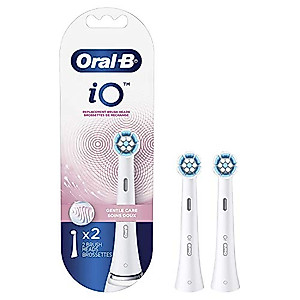Oral-B iO Gentle Care Replacement Brush Heads, Electric toothbrush Brush Heads, White, 2 Count