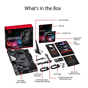 ASUS ROG Strix X570-E Gaming ATX Motherboard- PCIe 4.0, Aura Sync RGB Lighting, 2.5 Gbps and Intel Gigabit LAN, WIFI 6 (802.11Ax), Dual M.2 Heatsinks