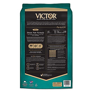 Victor Super Premium Dog Food – Select - Ocean Fish Formula – Gluten Free Dry Dog Food for All Normally Active Dogs of All Life Stages, 40lbs