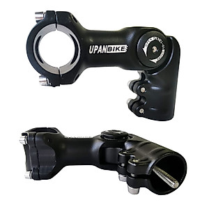 UPANBIKE Adjustable Bike Stem Riser Adapter 120 Degree 31.8mm*55mm Adjustale Angle Bicycle Stem Extender for Mountain Bike Road Bicycle MTB BMX