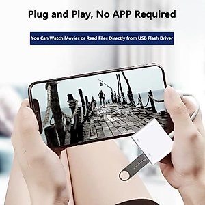 Apple Lightning to USB Camera Adapter with Charging Port, USB 3.0 OTG Cable for iPhone/iPad to Connect Card Reader, USB Flash Drive, U Disk, Keyboard, Mouse, Hubs, MIDI, Plug & Play