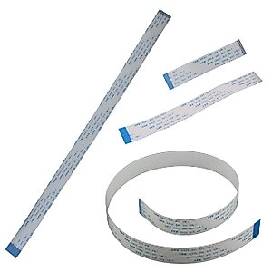 A1 FFCs - Sample Pack Flex Cable for Raspberry Pi Camera - White 8, 15, 30, and 50cm