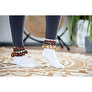 Meinl Sonic Energy Seed Shell Shaker Percussion Instrument Anklet/Bracelet — Nature Sounds for Meditation, ASMR, Sound Therapy, Yoga