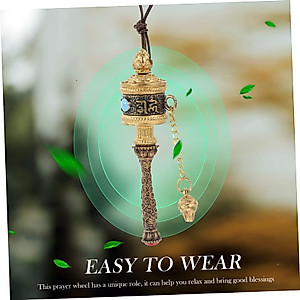 Hand Prayer Wheel Traditional Prayer Wheel Home Religious Ornament Unique Prayer Wheel Blessing Prayer Wheel Religious Decor Creative Prayer Wheel Prayer Wheel Decor