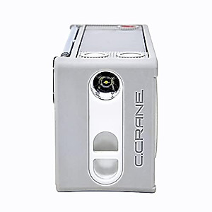CCRadio Solar Wind-Up Portable Emergency Crank Digital Radio AM, FM, NOAA Weather & Alert, Built in LED Flashlight and Cellphone Charger, Battery Operated & Everyday Use by C. Crane