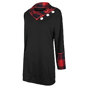 Women's Pullover Hoodie Funnel Neck Long Sleeve Hooded Sweatshirt Colorblock Patchwork Drawstring Top Blouse