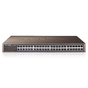 TP-Link TL-SF1048 48-Port 10/100Mbps Unmanaged Ethernet Switch, 19-inch Rack-Mount, Steel Case