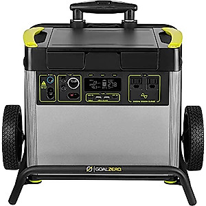 Goal Zero Yeti Portable Power Station - Yeti 3000X w/ 3,032 Watt Hours Battery, USB Ports & AC Inverter - Includes Boulder 200 Solar Panel - Rechargeable Generator for Camping, Outdoor & Home Use