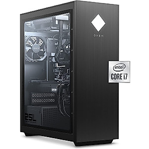 OMEN 25L Gaming Desktop Gamer Tower, GeForce RTX 2060 Graphics, 10th 8-Core i7-10700 up to 4.8 GHz (32GB DDR4 RAM | 1TB PCIe SSD | 1TB HDD) VR Ready RGB Lighting Windows 10 PRO W/JTD Mouse Pad