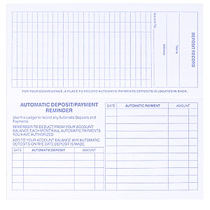 6PCS Check registers for Personal Checkbook, Upgrade Checkbook Register and transactions Ledgers.