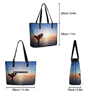 Womens Handbag Dolphin Leather Tote Bag Top Handle Satchel Bags For Lady