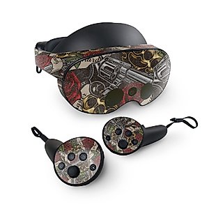 MightySkins Glossy Glitter Skin Compatible with Meta Quest Pro - Gangster Life | Protective, Durable High-Gloss Glitter Finish | Easy to Apply, Remove, and Change Styles | Made in The USA