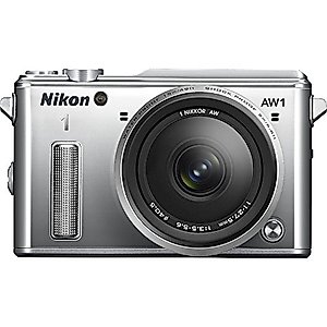 Nikon 1 AW1 14.2 MP HD Waterproof, Shockproof Digital Camera System with AW 11-27.5mm f/3.5-5.6 1 NIKKOR Lens (Silver)