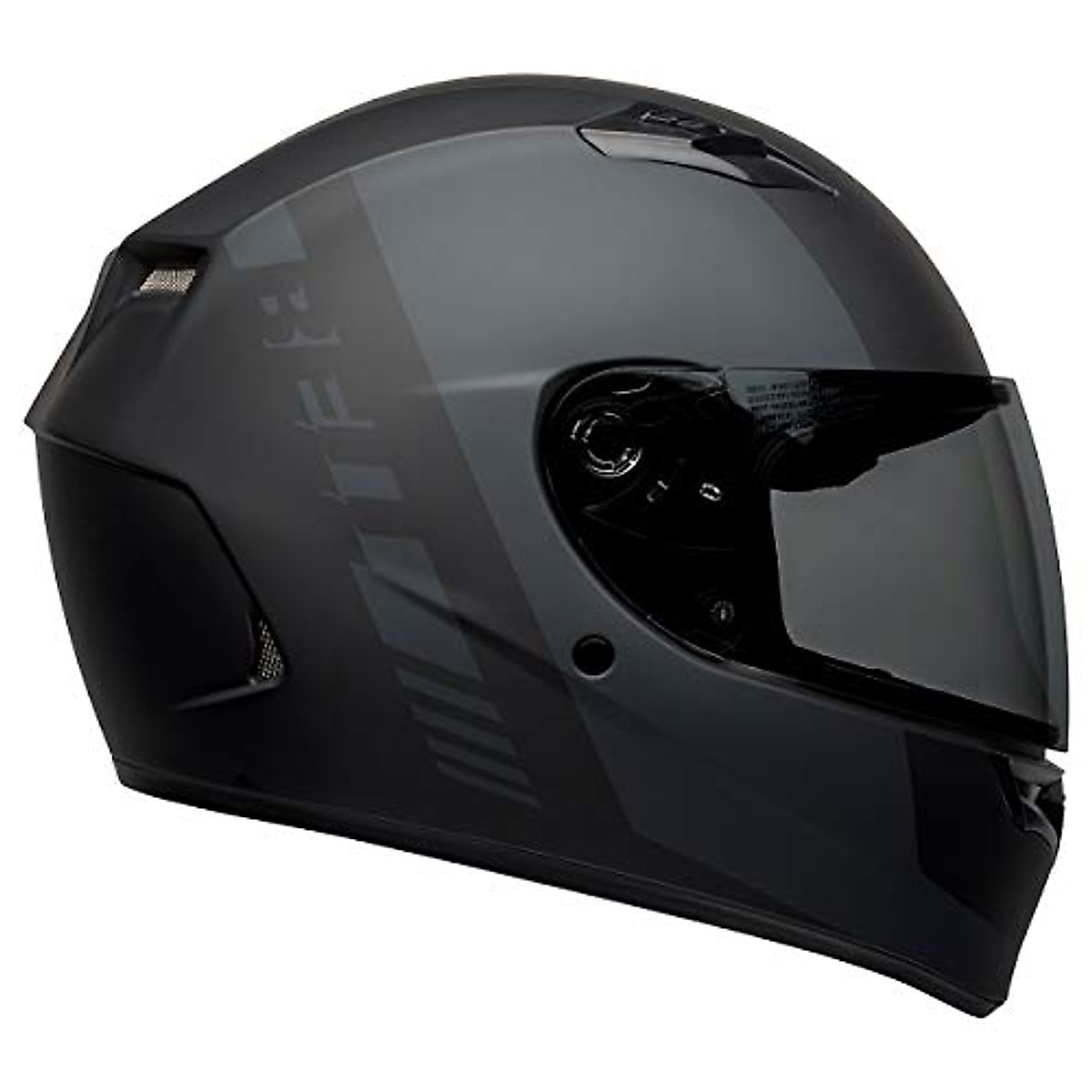 BELL Qualifier Full-Face Motorcycle Helmet (Turnpike Matte Black/Gray - Medium)