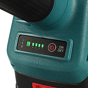 30mm 4 Gear Electric Cordless Pruning Shears Without Battery Garden Fruit Tree Pruning Power Tool Branch Cutter For Makita 18v Battery green
