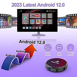 Android TV Box 12.0 2GB 16GB WiFi 6 2.4G 5.8G TV Box Android 2022 H618 Chip Support 4K 6K HDR10 BT5.0 USB 2.0 with Mini Backlit Keyboard
