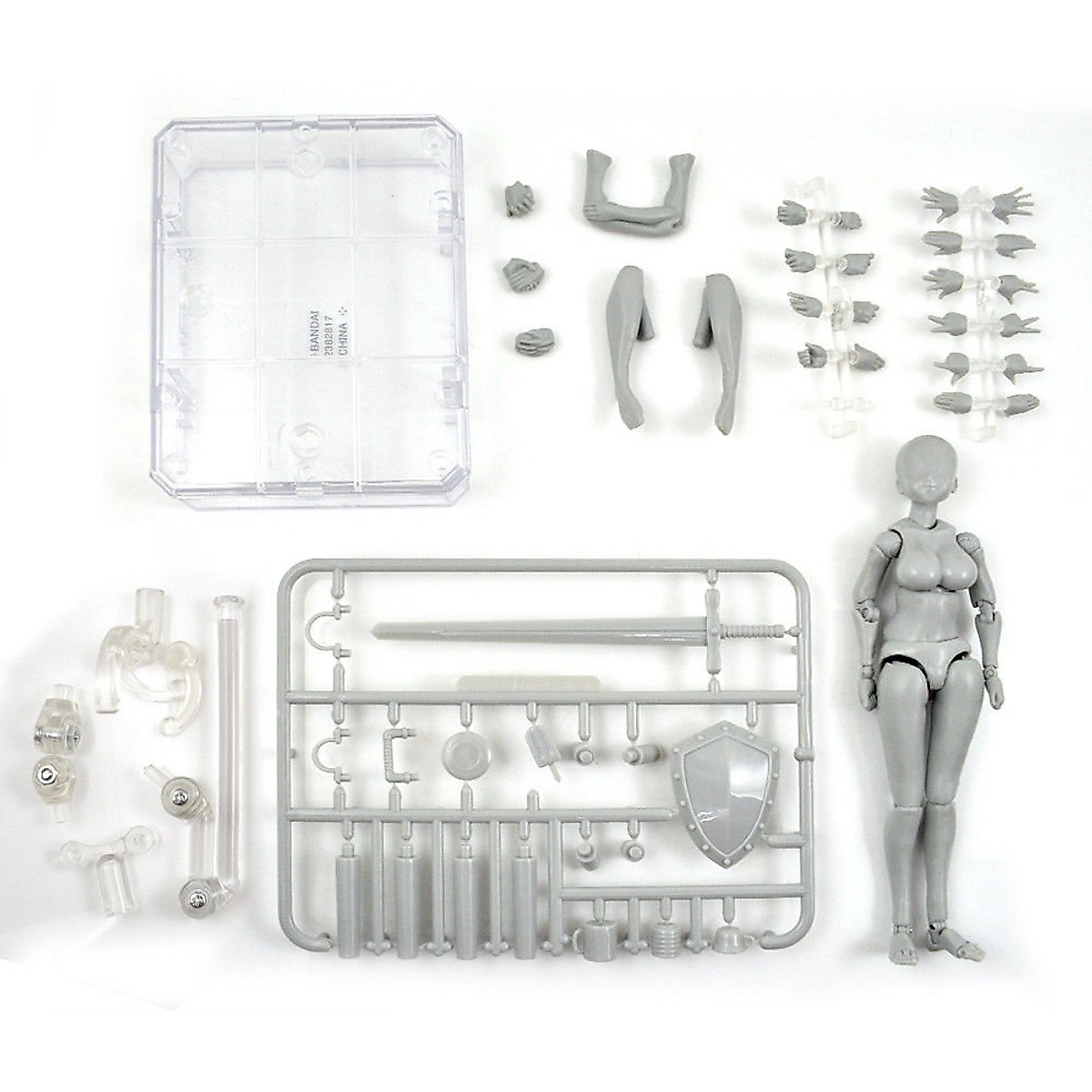 Body Kun Doll PVC Body Chan DX Set 2.0 Gray Color for SHF Body Kun DX Set Male & Female Action Figure Model Set
