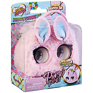 Purse Pets Micros, Fuzzy Bunny BB Mini Kids Purse with Eye Roll, Shoulder Bag Crossbody Purse Accessories, Girls Coin Purse & Tween Gifts