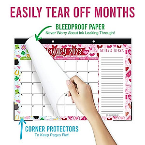 Doodle Large Desk Calendar 2023-2024 Calendar Desk Pad - 18 Month Calendar For Desk Calendars 2023-2024, 2023 Desk Planner 2023 Desk Calendar 11x17, Large Calendar 2023-2024 For Wall Calender 2023