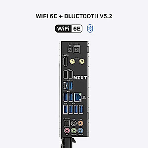 NZXT N7 B550 - N7-B55XT-B1 - AMD B550 chipset (Supports AMD Socket AM4 Ryzen CPUs) - ATX Gaming Motherboard - Integrated Rear I/O Shield - WiFi 6 connectivity - Black (Renewed)