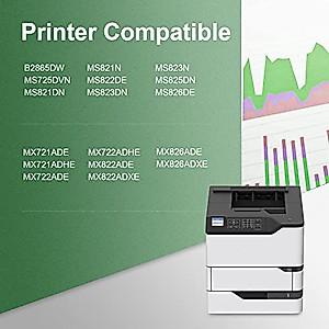 58D0Z00 Drum Unit - Dawn 1 Pack 58D0Z00 Imaging Drum Replacement for Lexmark B2865dw MS725dvn MS821dn MS821n MS823dn MS825dn MS826de MX721ade MX722ade MX822ade MX826ade MX826adxe Printer