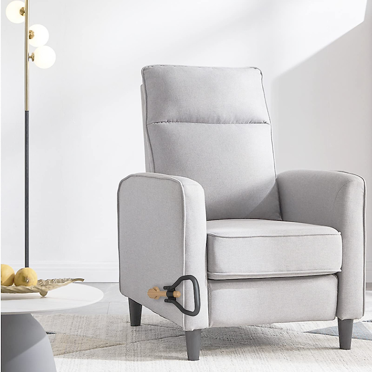 ARAHFUN Oversized Recliner Lever Extender Ergonomic Secure Fit for Recliner Handles Make Raising Lowering Leg Rest Easier (Black)