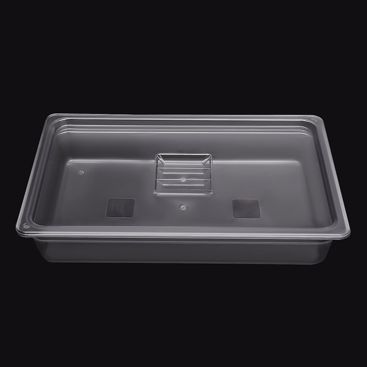 DYNAMI 6 Pack Food Pans with Lids,Full Size 4in Deep Commercial Clear PC Square Food Storage Containers,Heat-Resistant,Freezer-Safe To Store Vegetables,Fruits, Meats, Grains, for Kitchen Restaurant