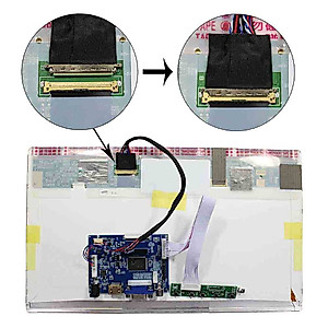 VSDISPLAY HD-MI VGA 2AV LCD Controller Board Work for 14" 15.6'' b140xtn03.1 LP140WH1 BT140XW02 B156XW02 1366x768 LVDS 40Pin WLED Backlight LCD Panel