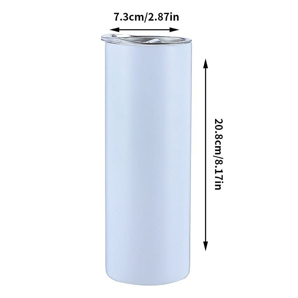 Buwaters 4pack 30 oz Sublimation Tumbler Blank Skinny Straight Stainless Steel Double Wall With Lid and Straw